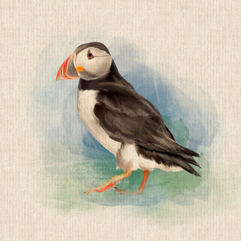 Puffin Panel and Fabric – FabricBazaar