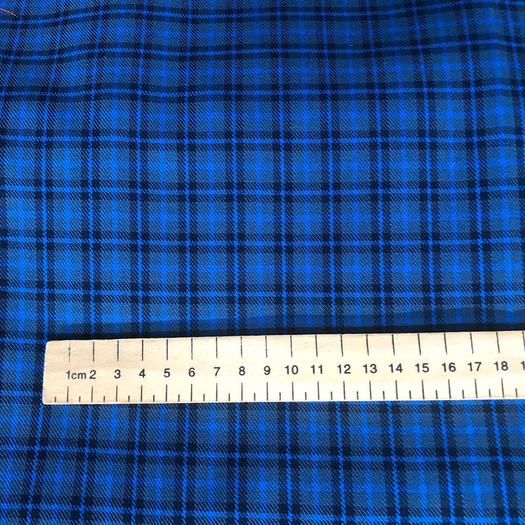 Small Blue Check – FabricBazaar